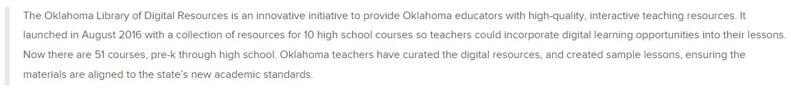 Oklahoma State School Boards Association offers teaching resources that ...