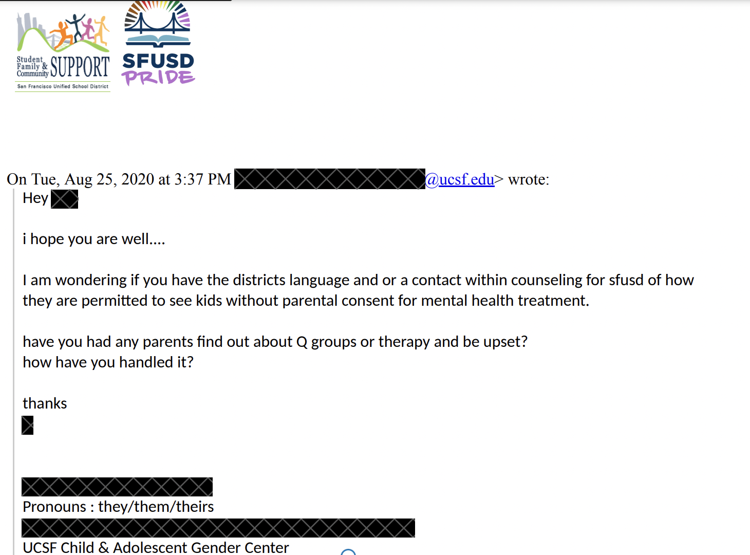 Emails reveal that San Francisco Unified School District began working ...