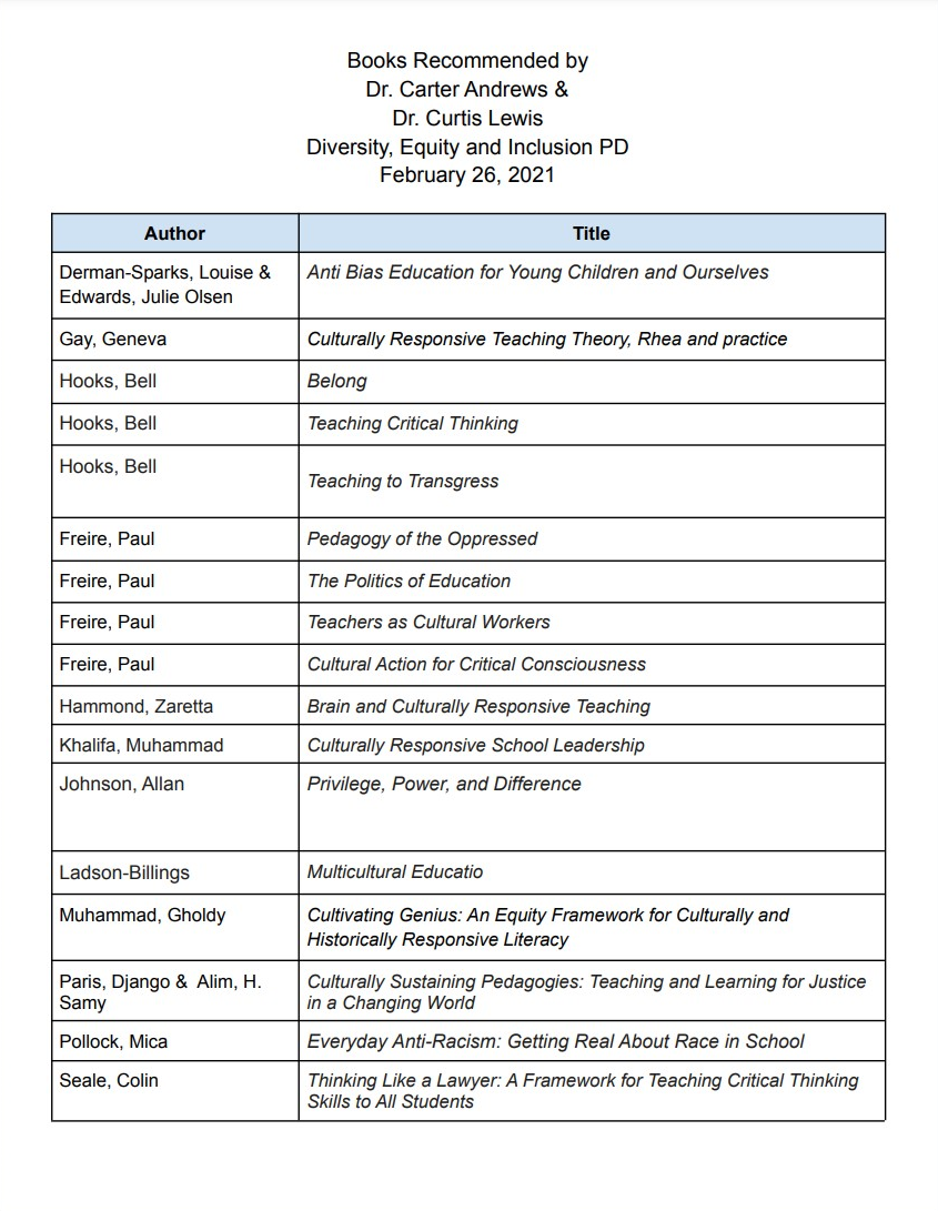 Mason Public Schools' equity plan encourages teachers to read books by ...