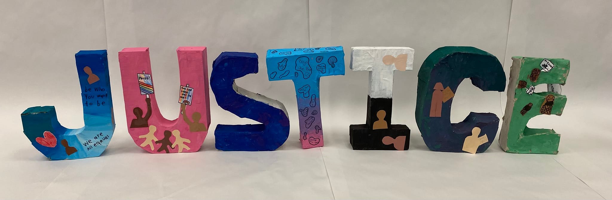 Emerson Elementary School "social justice" art project for 5th graders ...