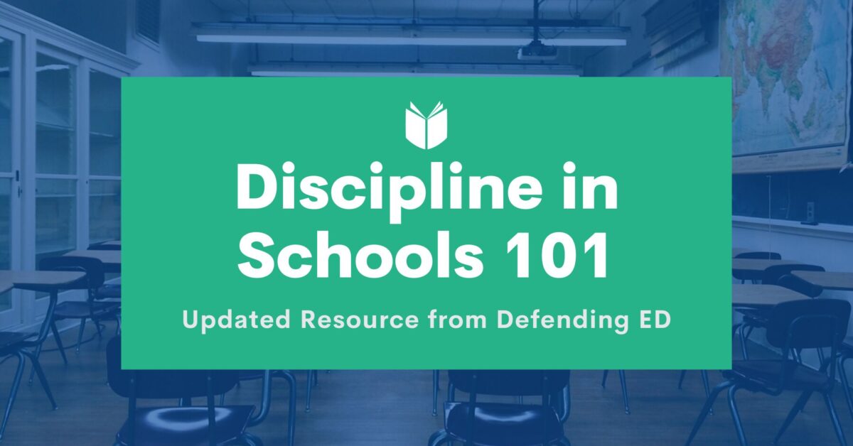 Discipline in Schools 101 - Defending Education