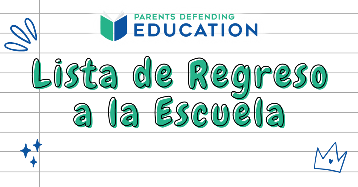 Lista de regreso a la escuela 2023-2024 - Defending Education