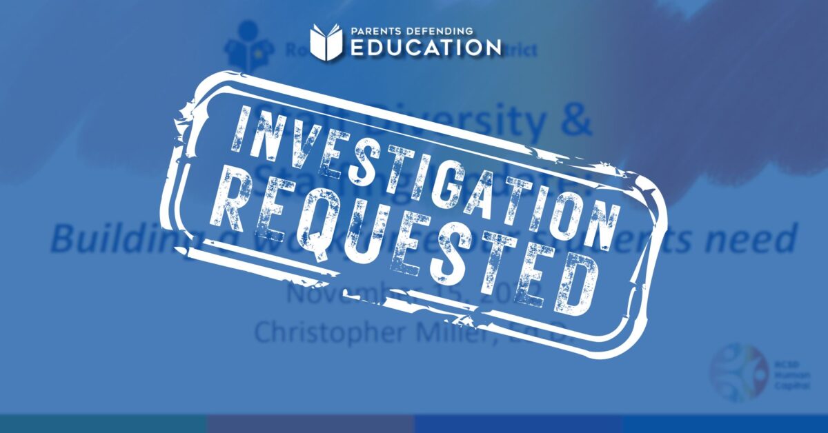 Parents Defending Education Requests Investigation into Rochester City ...