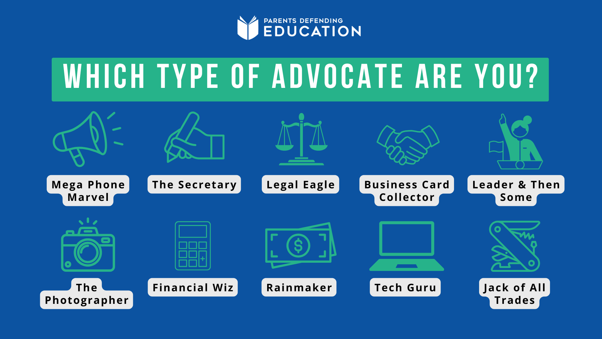 Which Type of Advocate Are You? - Defending Education